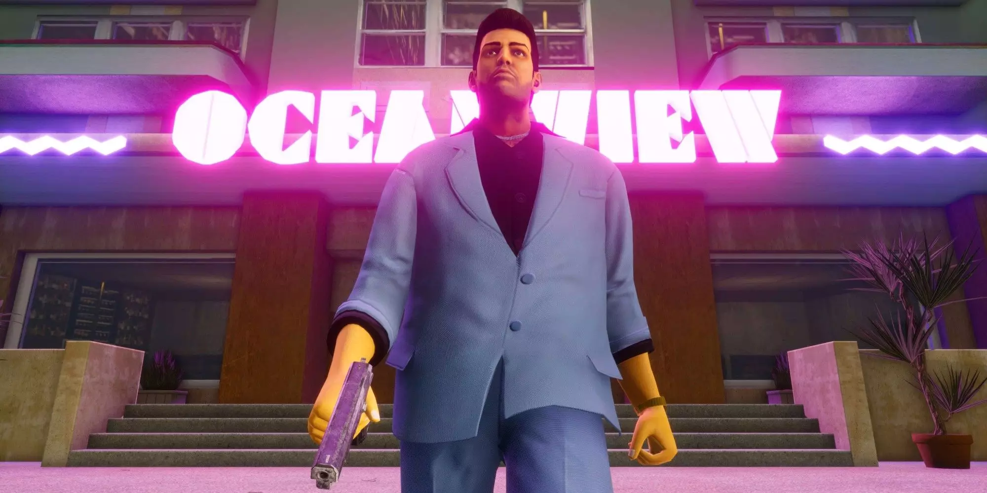 Tommy przebrany w Vice City