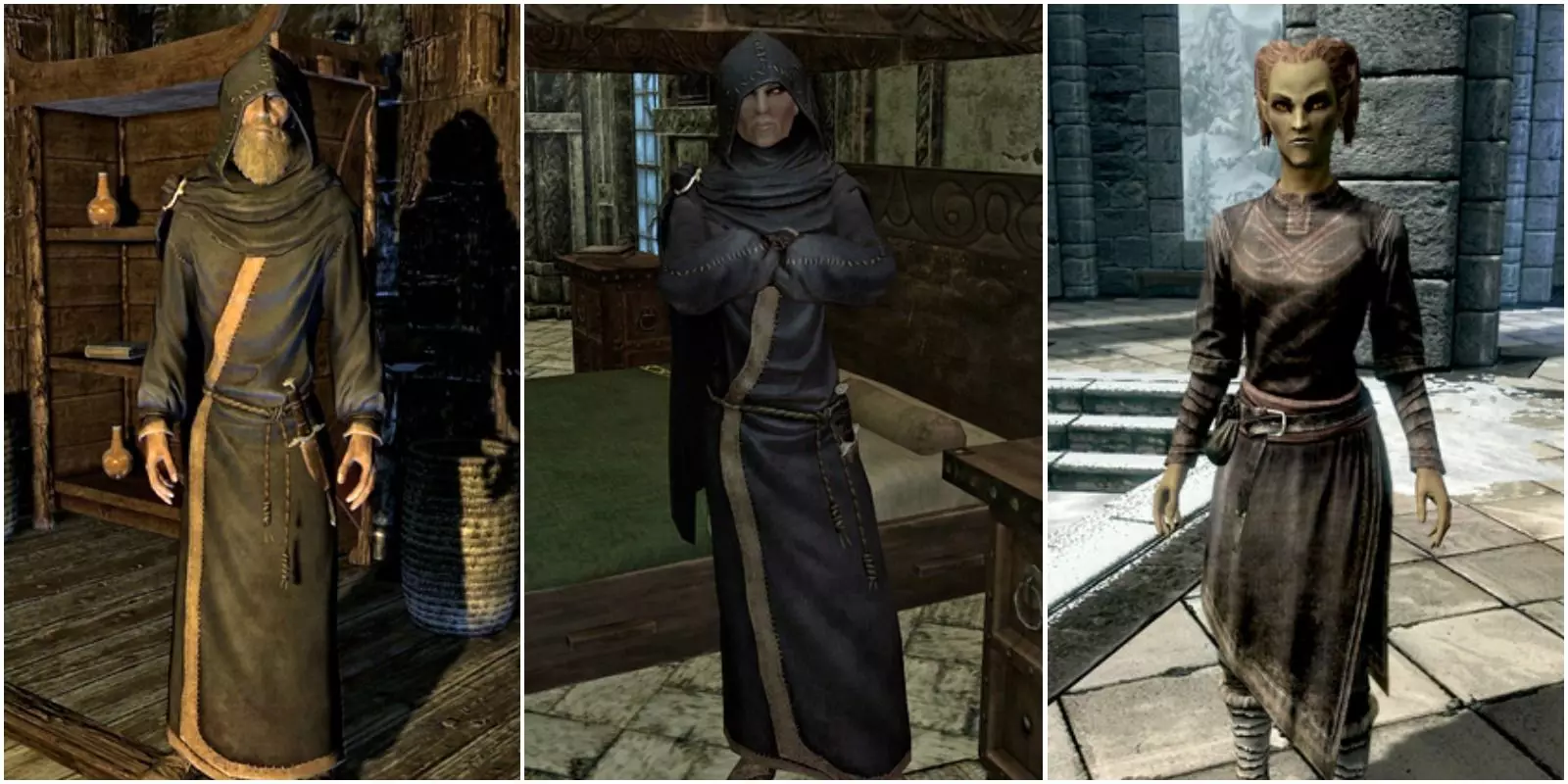 Yaşamayan Wuunferth (Adept): Krallar Sarayı, Windhelm Sybille Stentor (Ekspert): Mavi Saray, Yalnızlıq Faralda (Magistr): Winterhold Kolleci