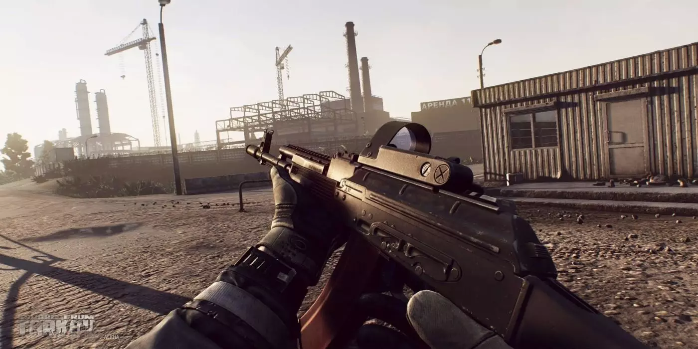 escapar de la pistola tarkov de prop amb el logotip