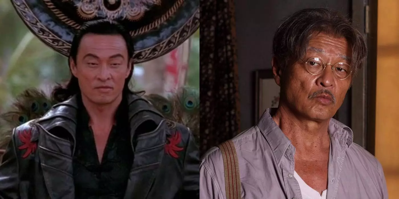 Cary-Hiroyuki Tagawa dans le rôle de Shang Tsung contre Cary-Hiroyuki Tagawa maintenant