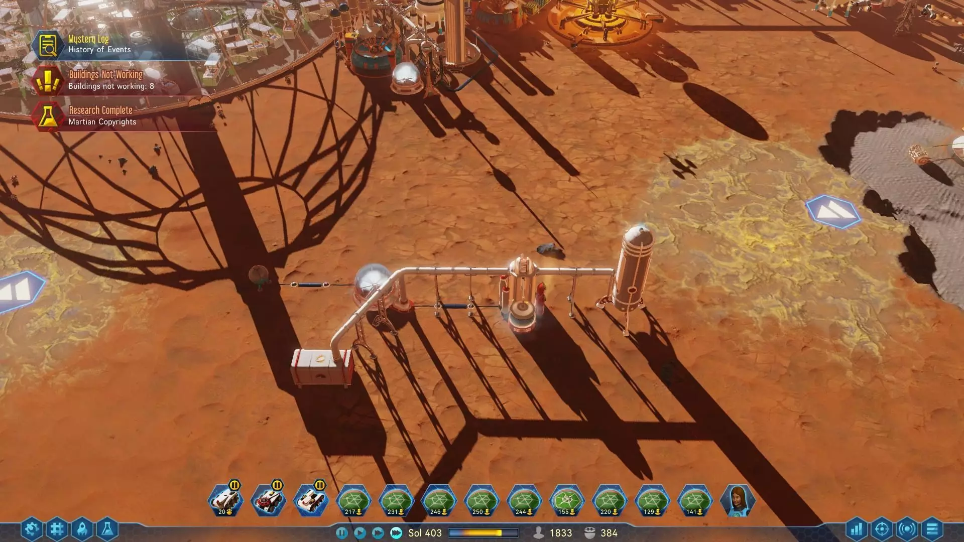 Surviving Mars, як видалити труби