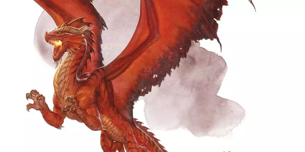 D&D Monster нұсқаулығының ежелгі қызыл айдаһары