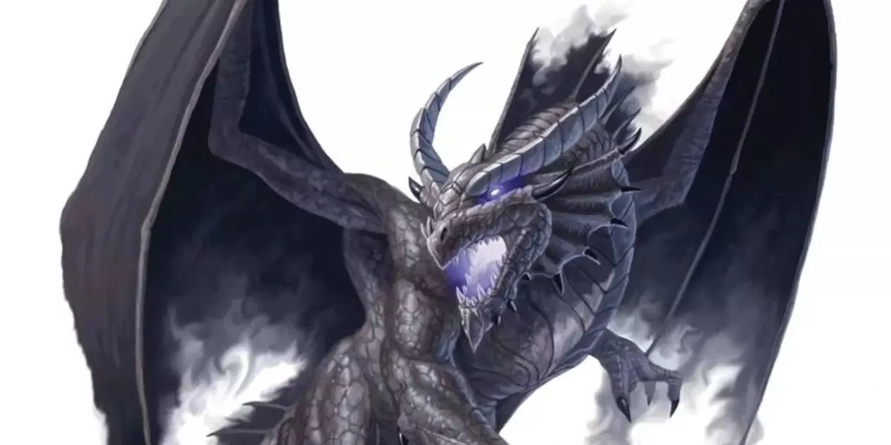 Shadow Dragon cortesia del D&D 5e Monster Manual