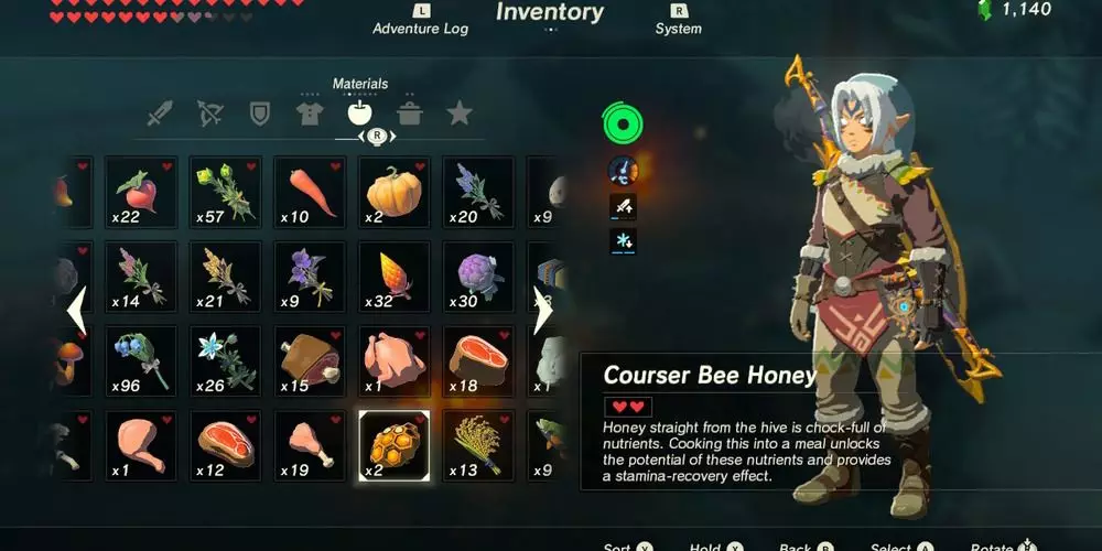 Courser Bee Honey in Breath of Wild