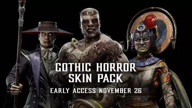 mortal kombat 11 gooti horror skin pakk