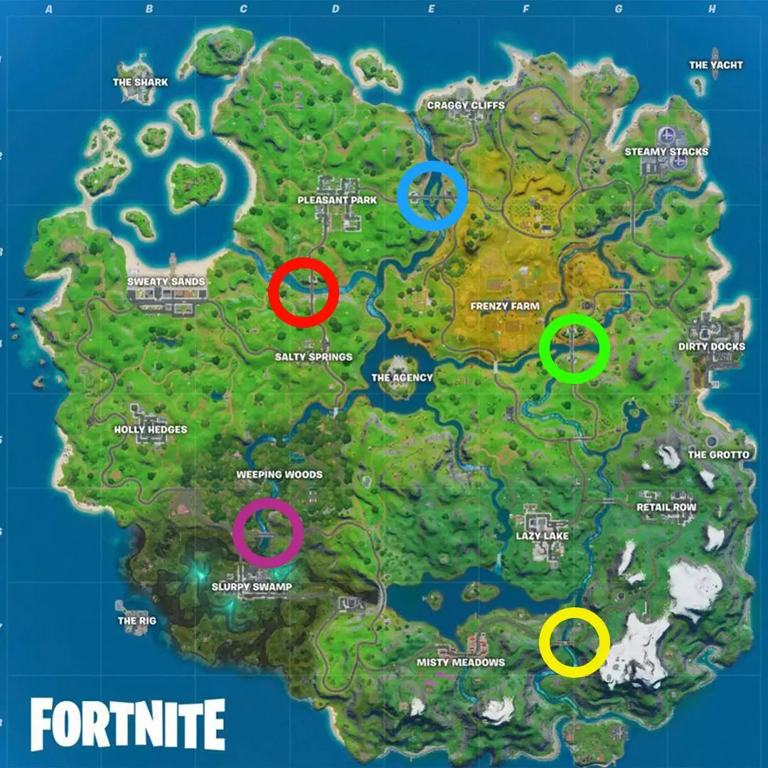 在 Fortnite 中哪里可以找到拥抱彩虹桥