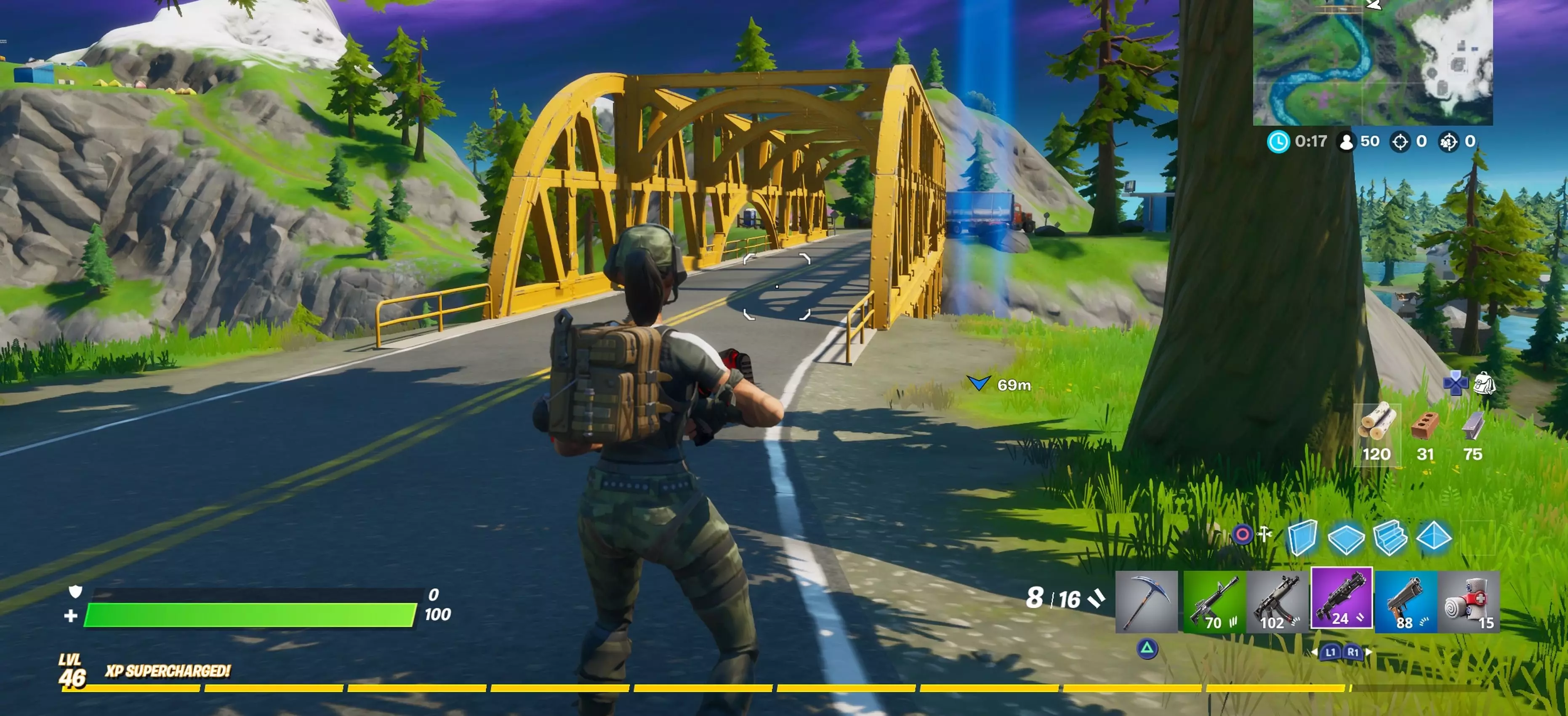 Fortnit Hol található a Yellow Bridge