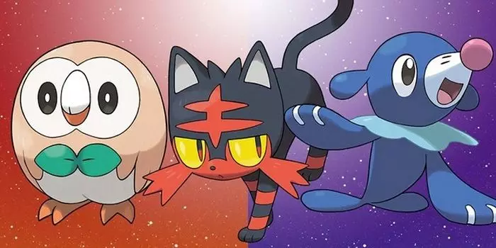 Pokemon rana da farkon wata litten rowlet popplio