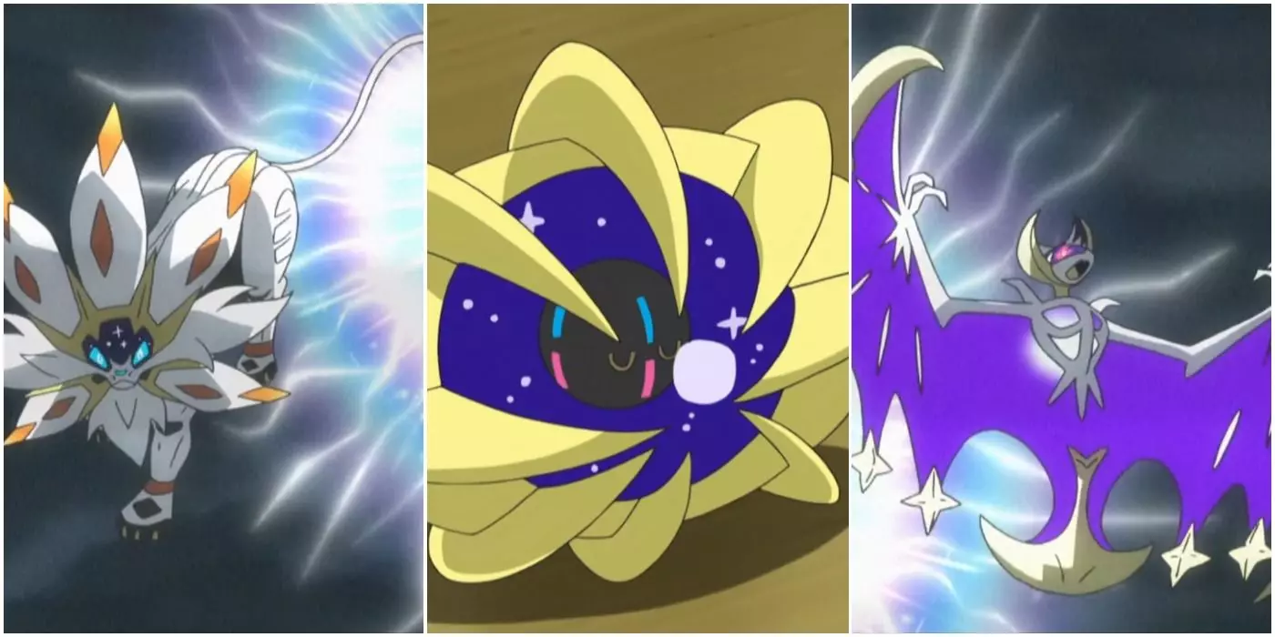 Pokémon Cosmoem Solgaleo Lunala