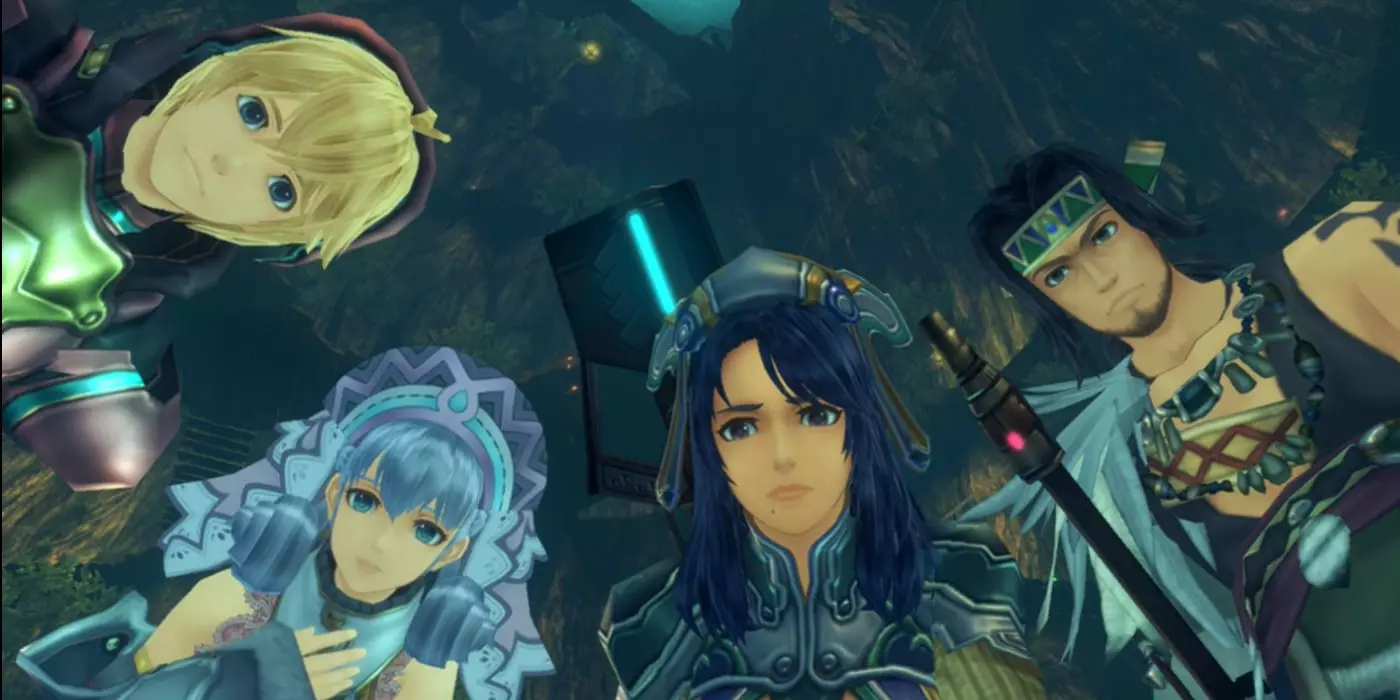 Amateka ya Xenoblade Shulk Melia Sharla Dunban Heropon Riki