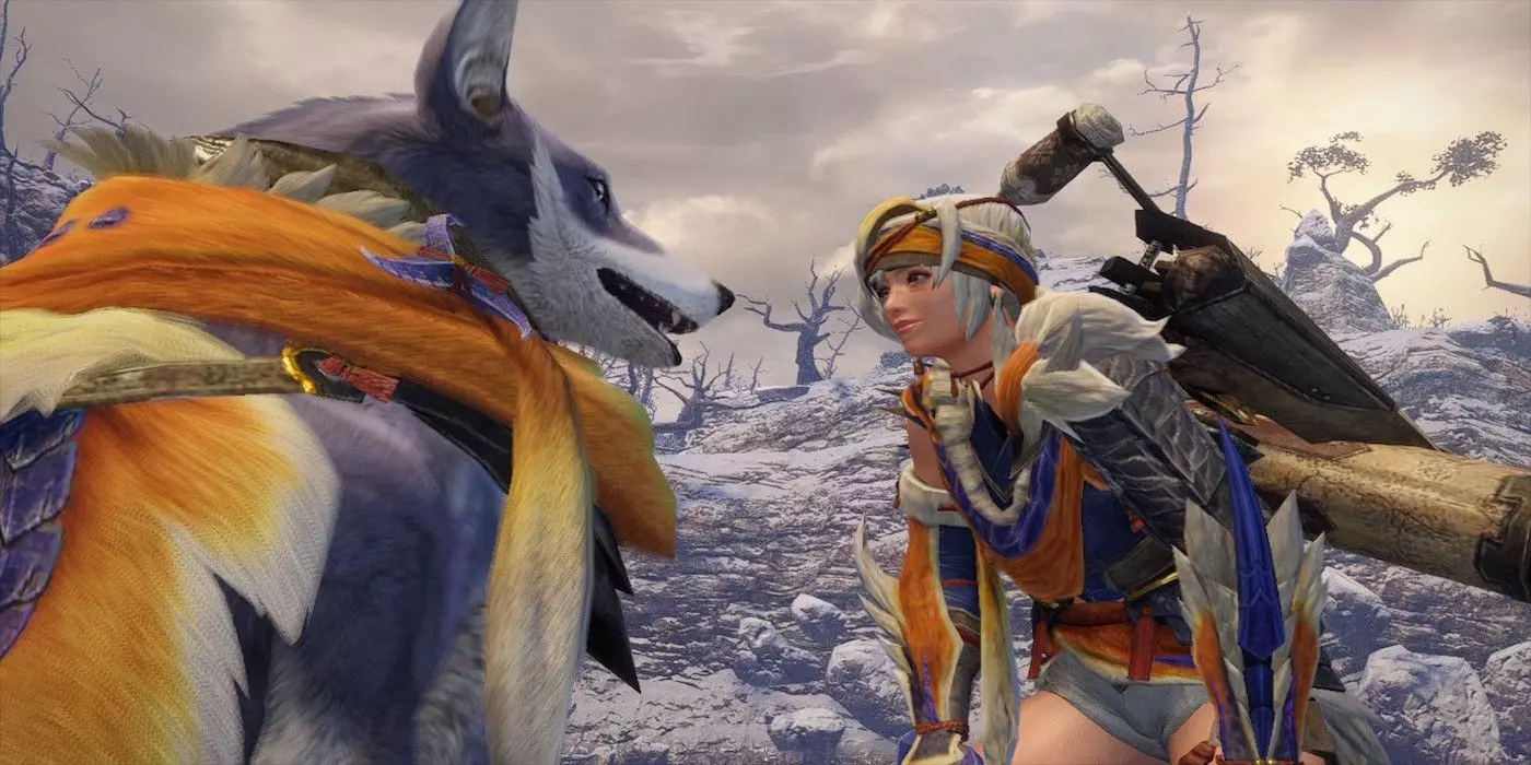 Capture d'écran du gameplay de Monster Hunter Rise