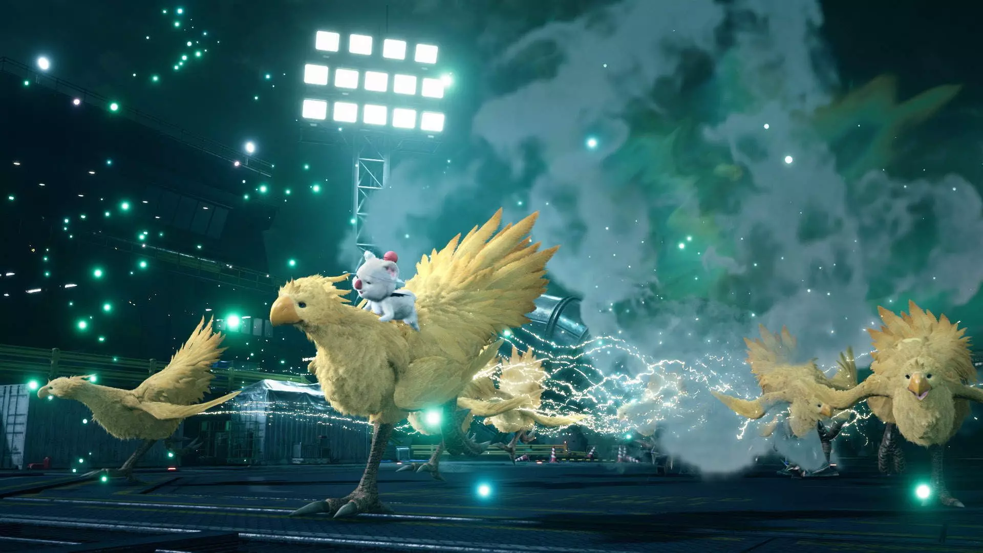 final fantasy 7 remake chocobo y moogle convocar estampida