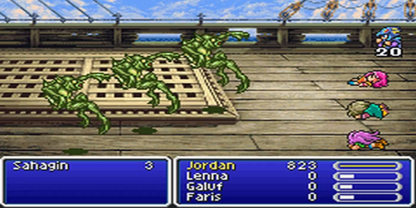 Un gruppo di Sahagin di Final Fantasy V