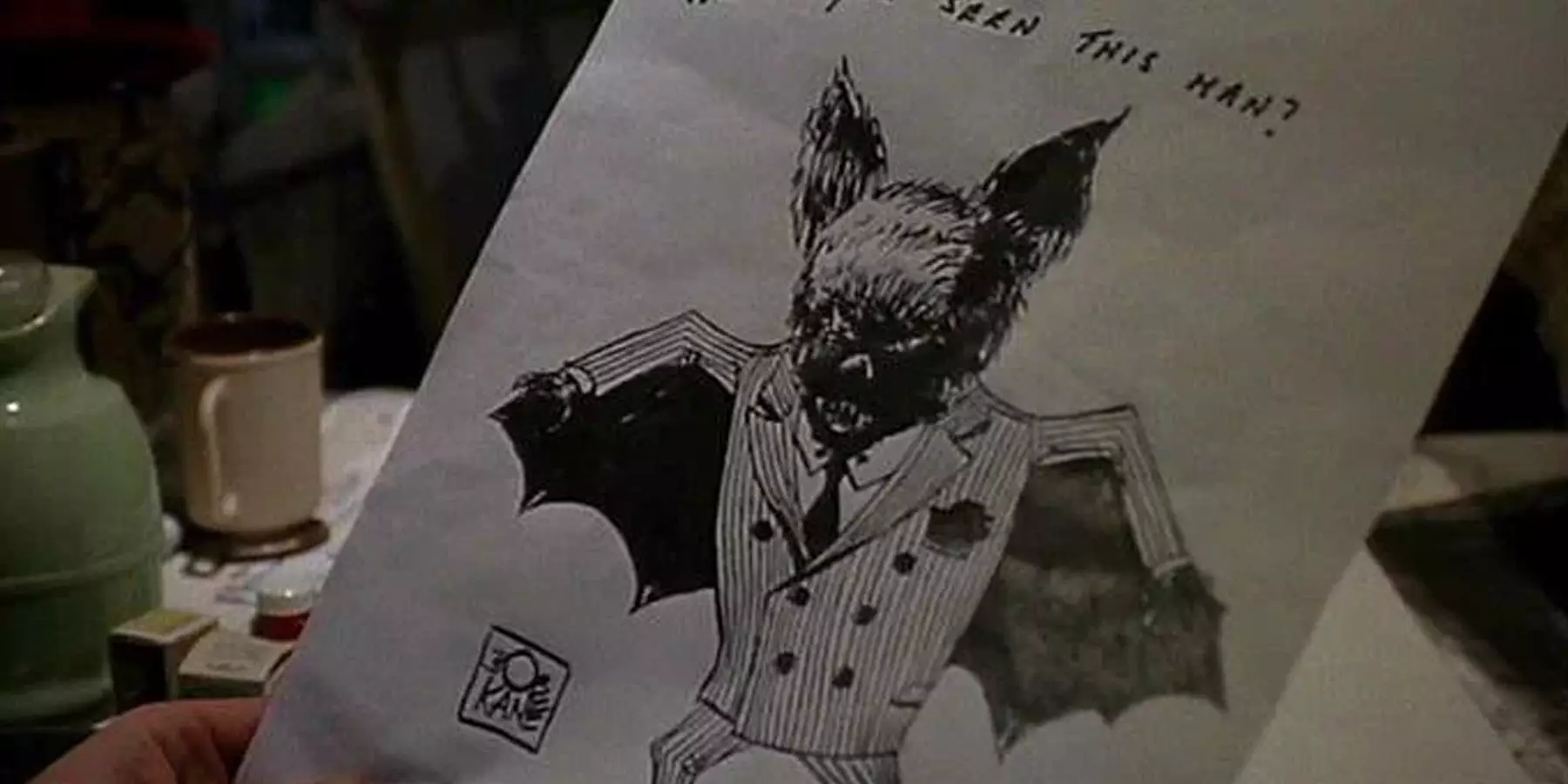 Bat-Mani joonistus Bob Kane'ist