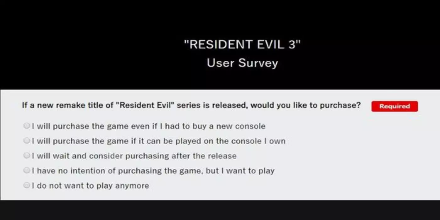 Průzkum Capcom se ptá, zda by si fanoušci koupili další remake po Resident Evil 3 125131_1