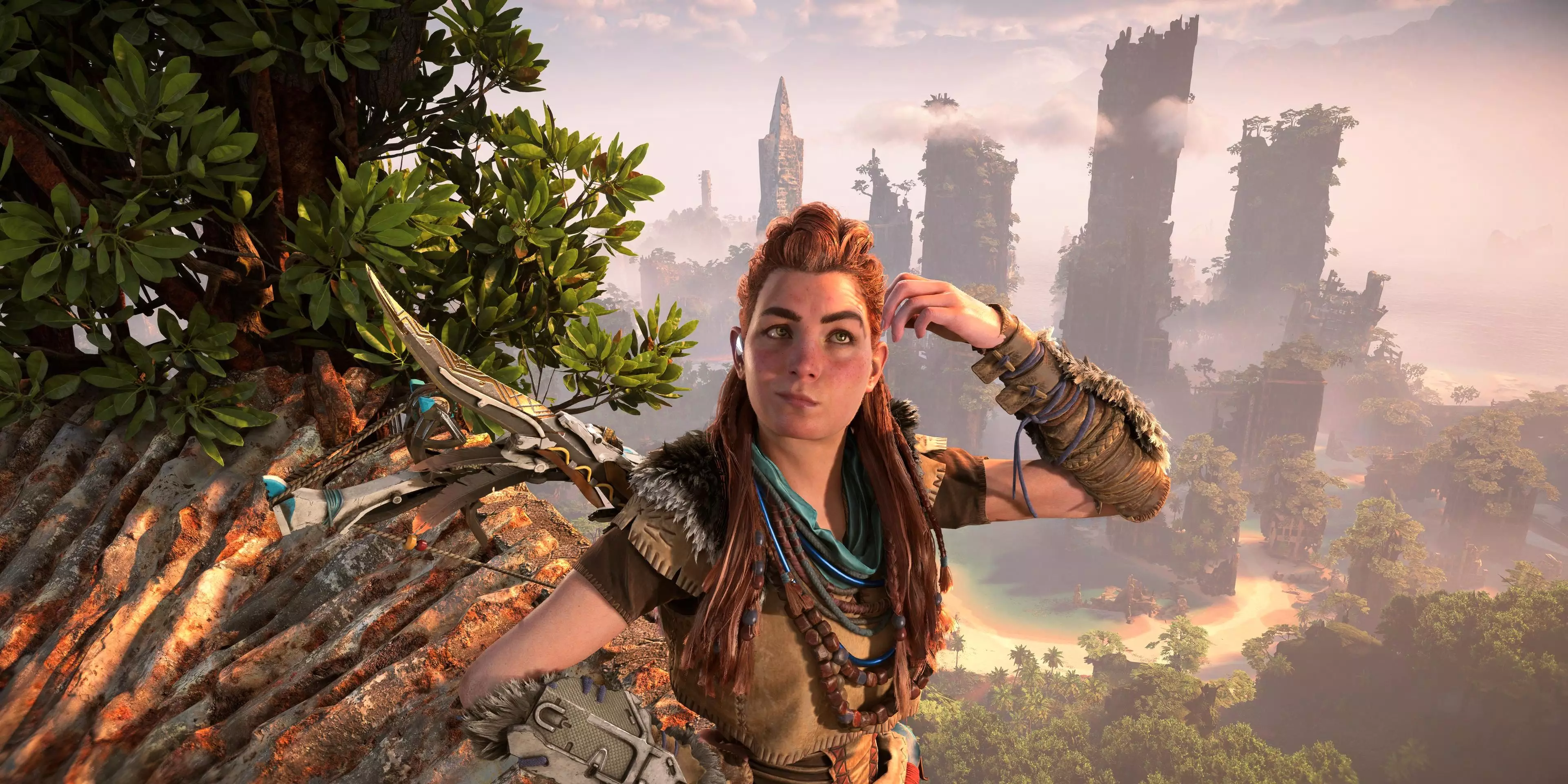 Horizon Forbidden West-vista-pwen-isle-of-spires-aloy-ap prezante