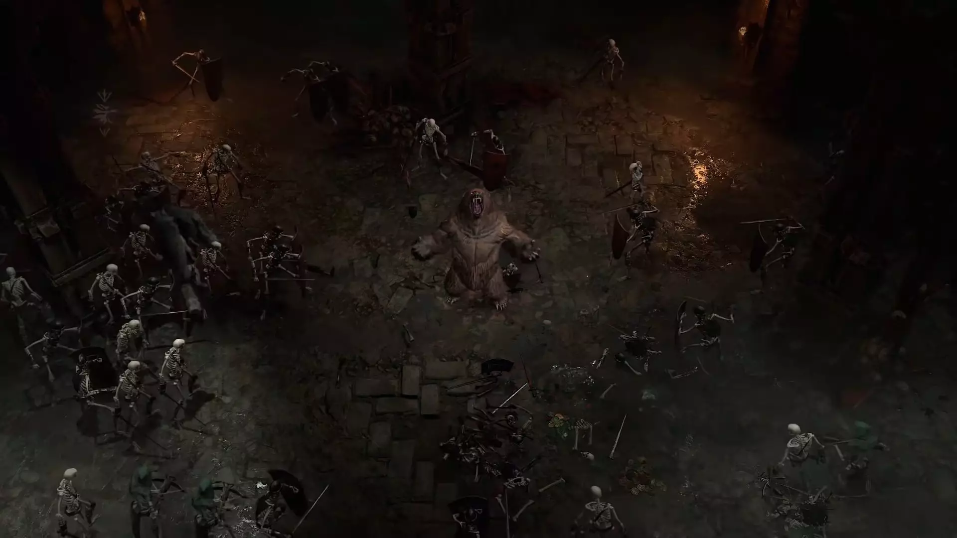 diablo 4 oyun traileri druid werebear transformasiyası