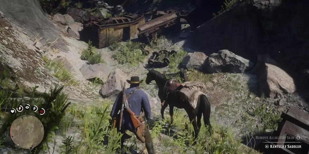 red dead redemption 2 ubicación del tesoro del tren descarrilado