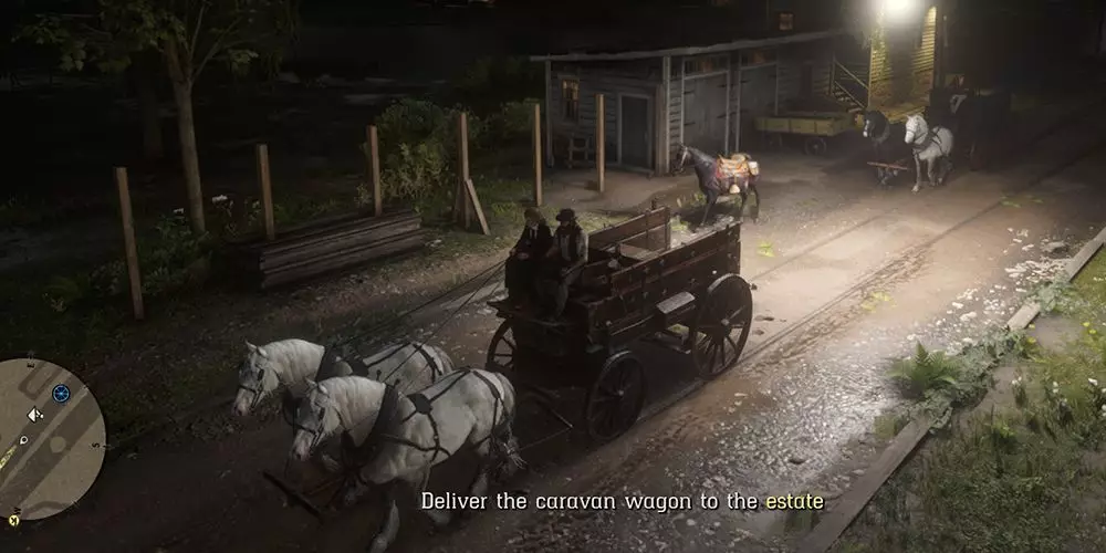 Red-Dead-Online-Koń-i-Wagon