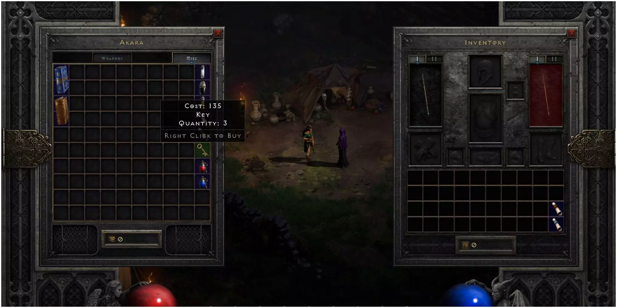 Diablo 2 Akaradan uchta kalit sotib tirildi