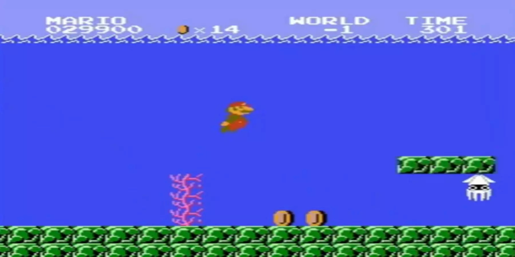 Super Mario Bros World -1 Minus World Glitch