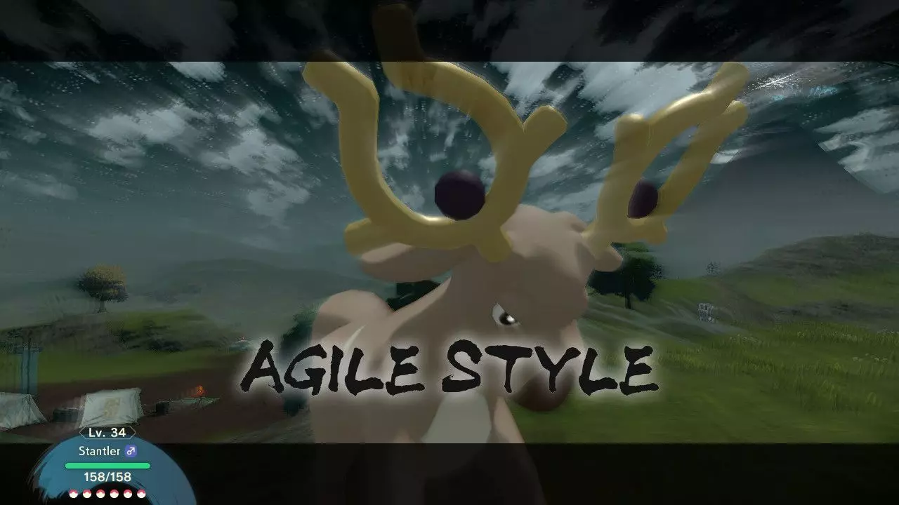 pokemon legends arceus cómo evolucionar stantler en wyrdeer psyshield bash movimientos de estilo ágil pp camp