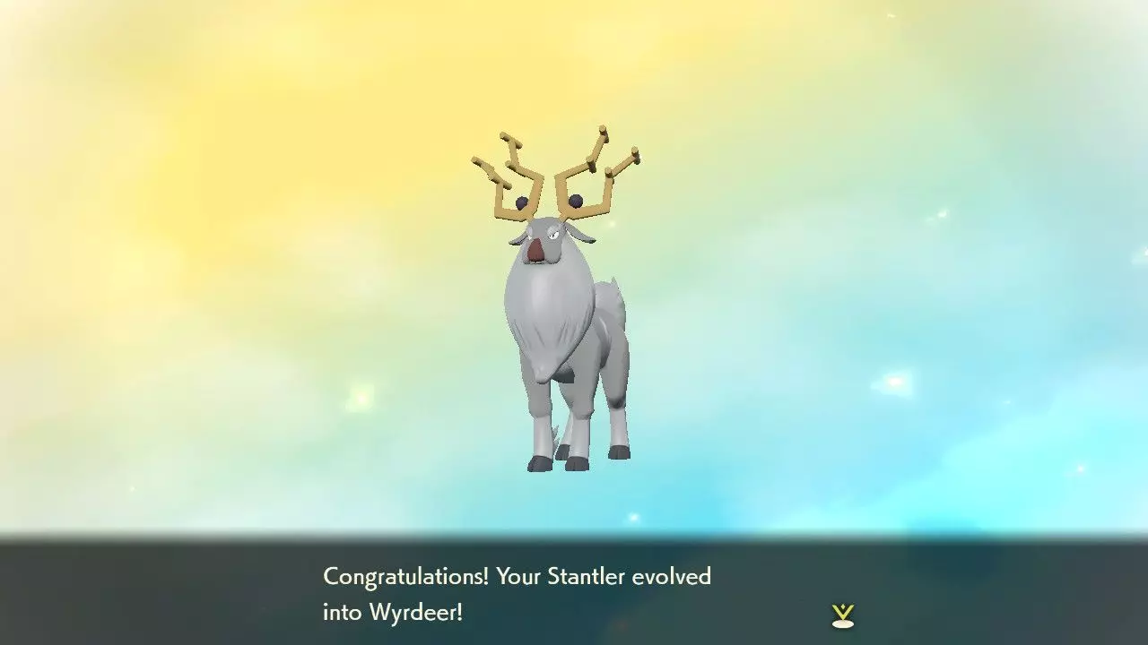 pokemon legends arceus cómo evolucionar stantler en wyrdeer psyshield bash movimientos de estilo ágil pp camp