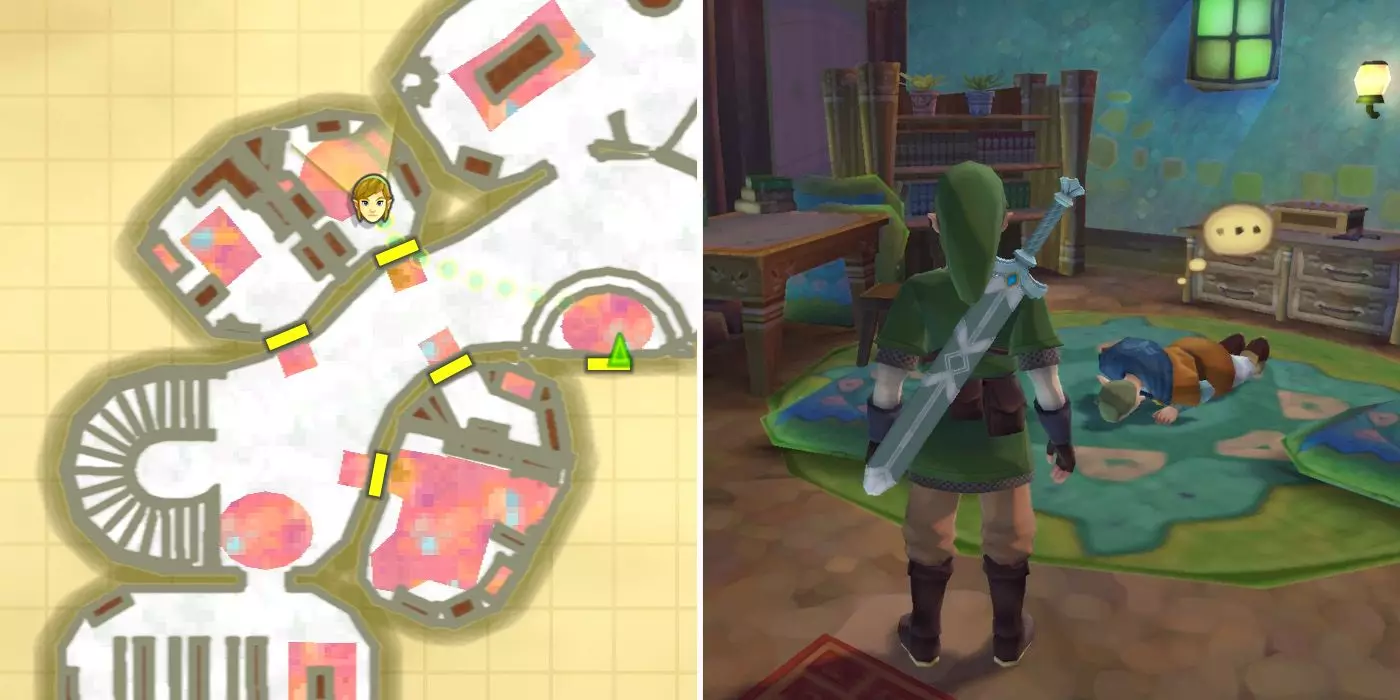 Initiieren der Nebenquest „Fledges Workout“ in The Legend of Zelda: Skyward Sword HD