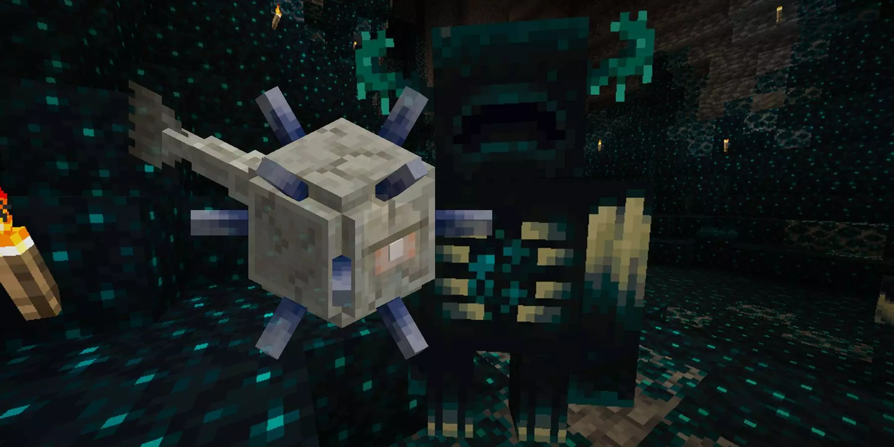 Minecraft: The Wild Update-ren Warden-ek 'Miniboss' Mob gehiago sor ditzake