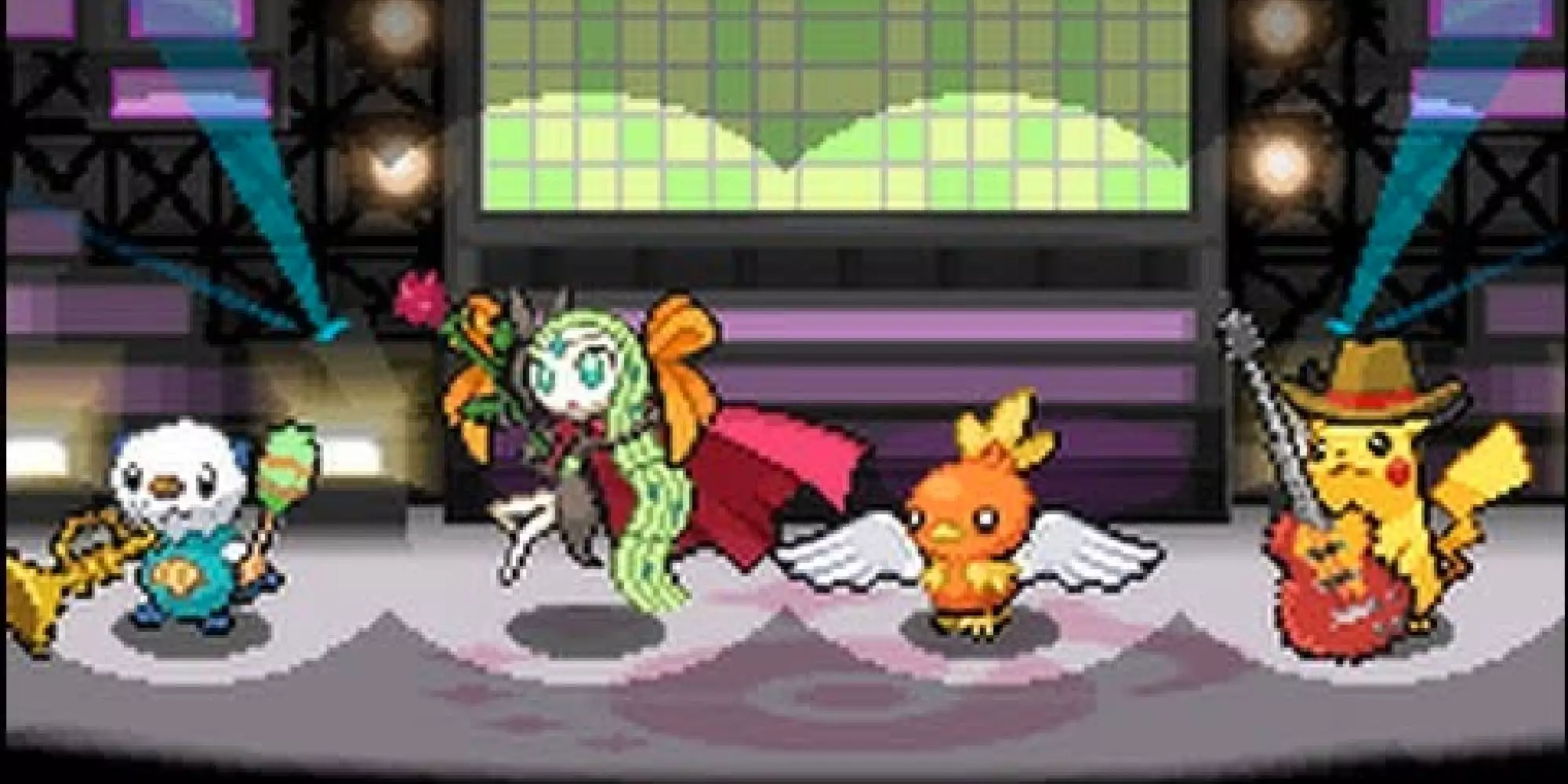 Un Pokemon Musical con Oshawott, Meloetta, Torchic e Pikachu