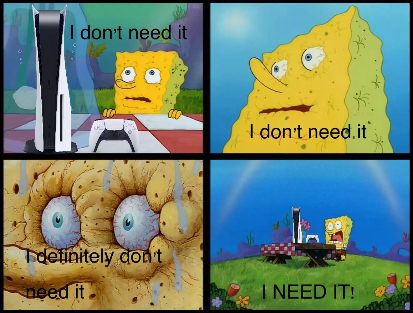 SpongeBob brauch wierklech e PS5 Meme