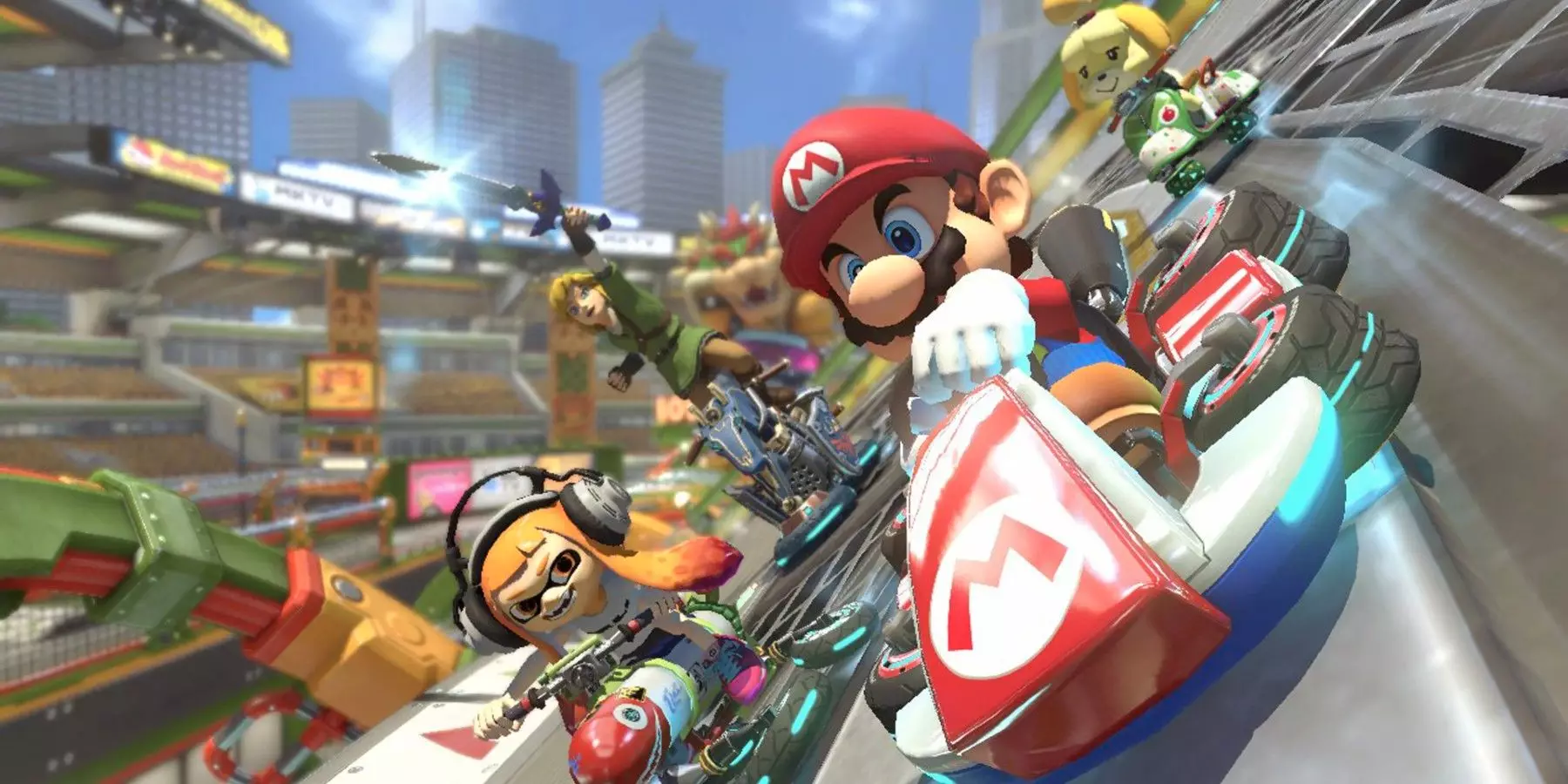 Úgy tűnik, hogy a Mario Kart 8 Deluxe megjelenése előtt frissítette a Coconut Mall pályát