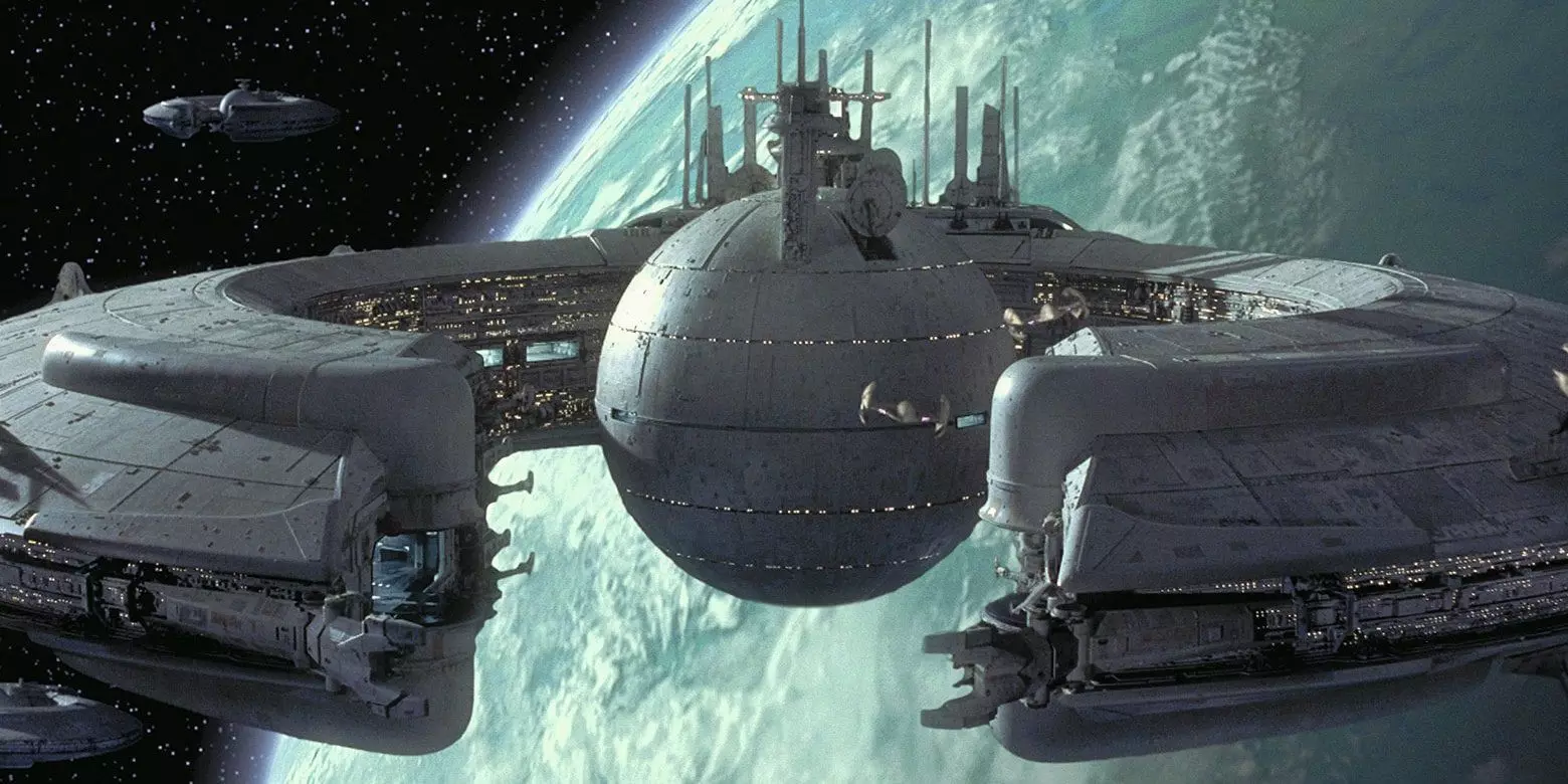 Star Wars The Phantom Menace Nákladní nákladní loď LH-3210 třídy Lucrehulk Droid Control Ship