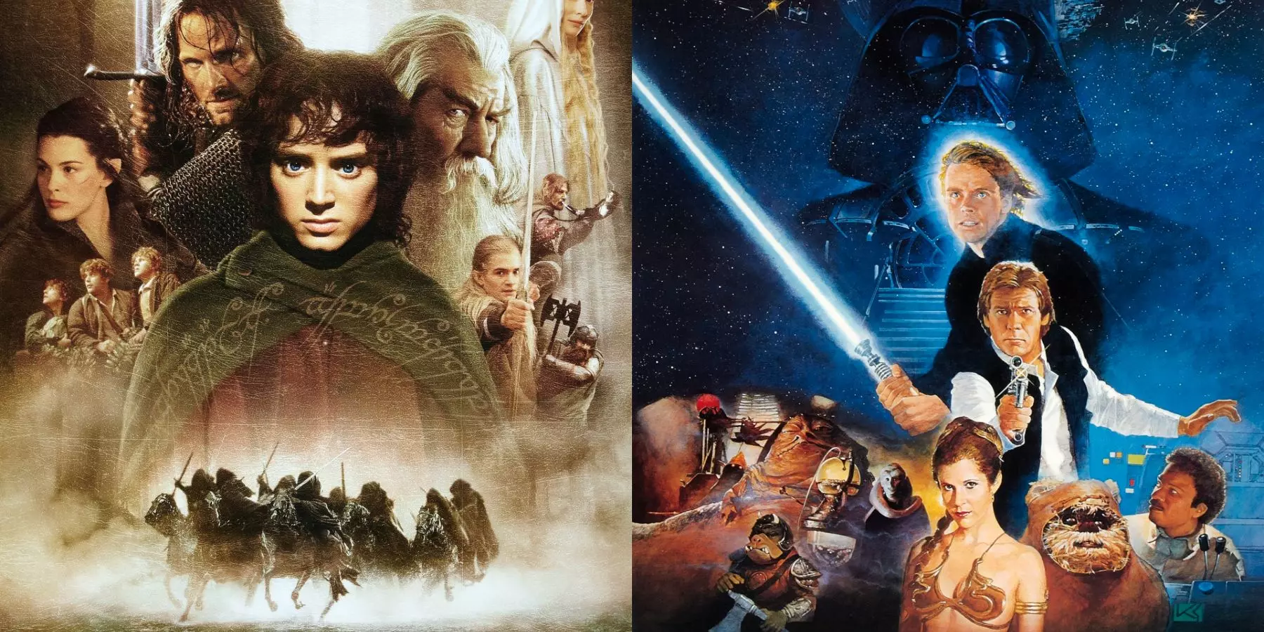 Star Wars: Ho khutla ha Jedi, Lord Of the Rings Kena Registry ea Naha ea Lifilimi