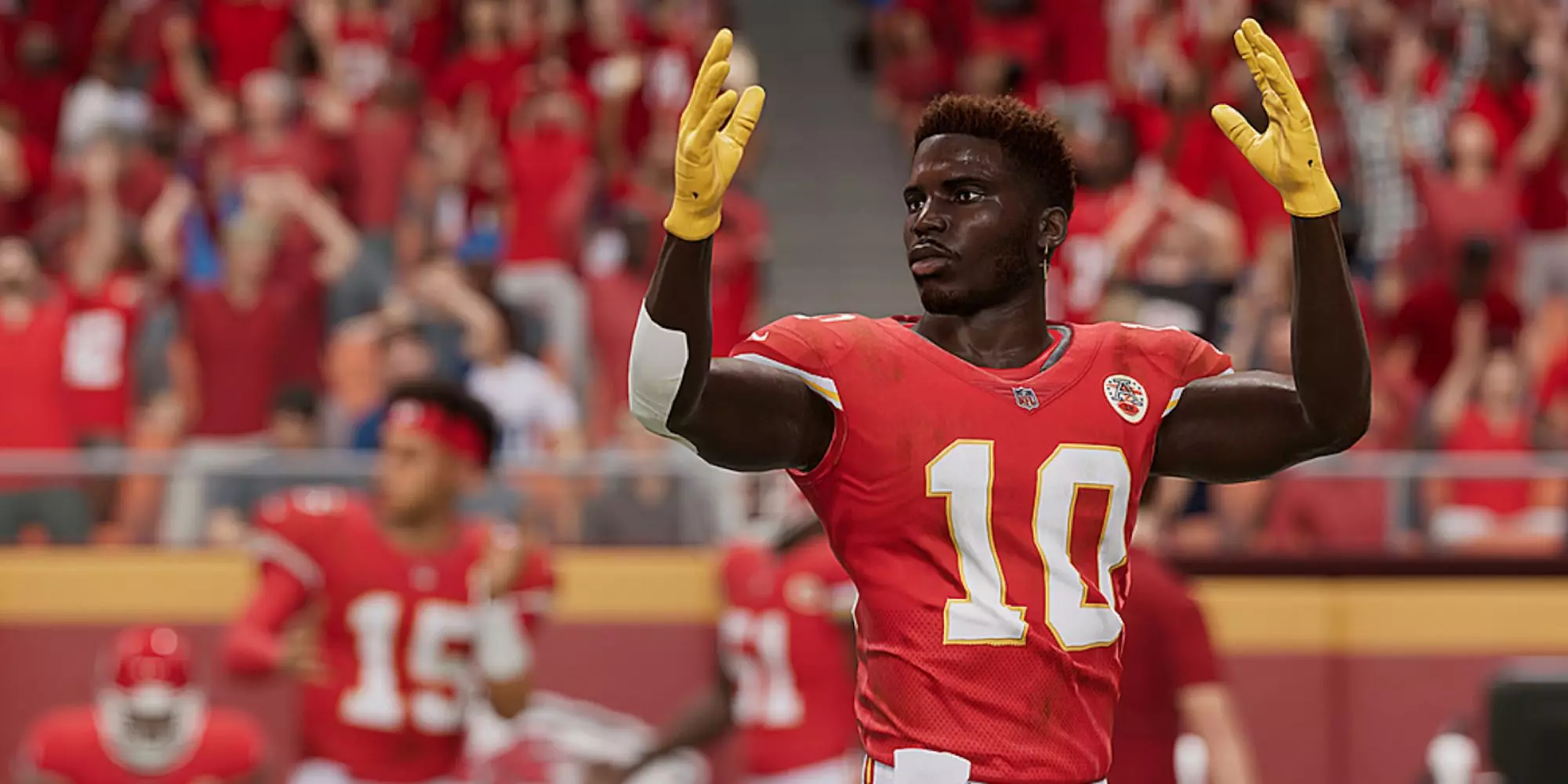 Spelar en match i Madden 2022