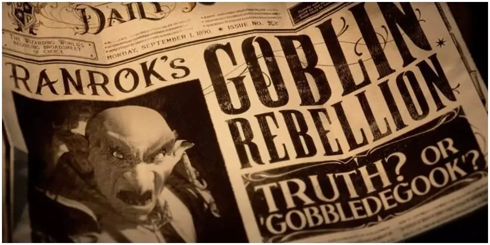 Goblin Rebellion тақырыбы бар газет.