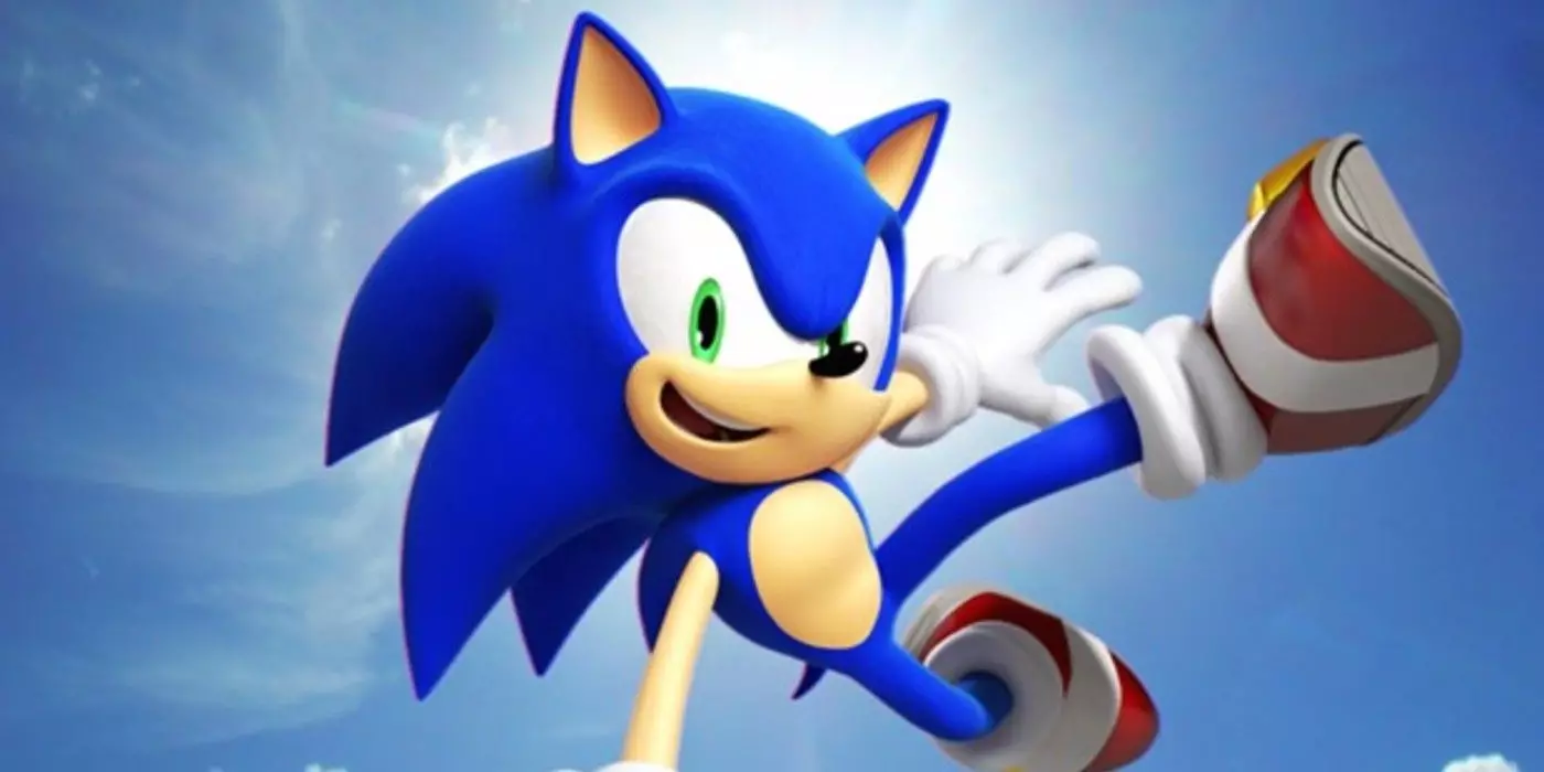 Sonic Jumping In Air Billede