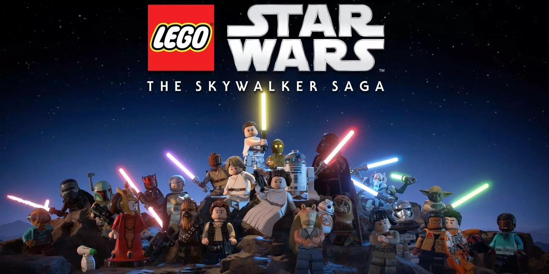 Уметност на насловната страница на LEGO Star Wars Skywalker Saga