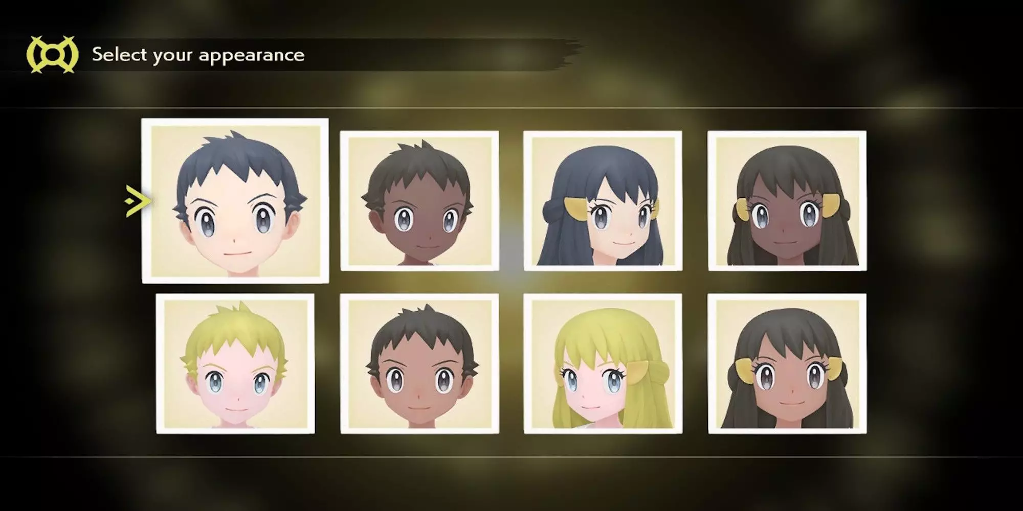 Le menu de personnalisation des personnages de Pokemon Legends : Arceus