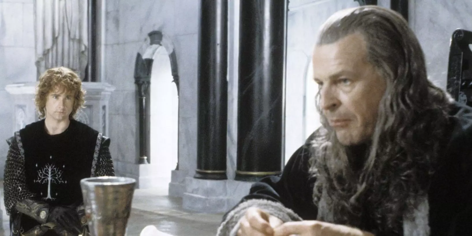 Denethor și Merry lotr Cropped