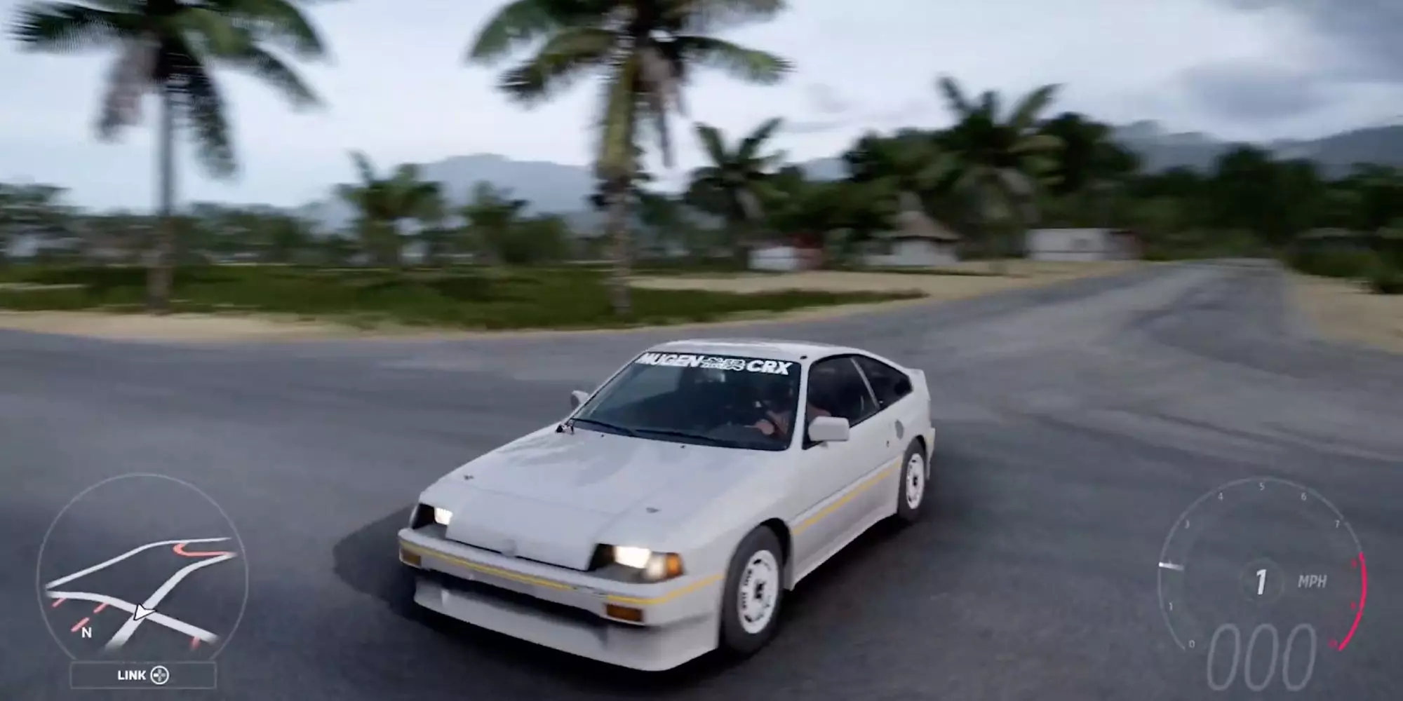 Forza Horizon 5 - பட்ஜெட் கார்கள் - Honda Civic CRX - பிளேயர் ஒரு சிறிய காரில் திரும்புகிறார்