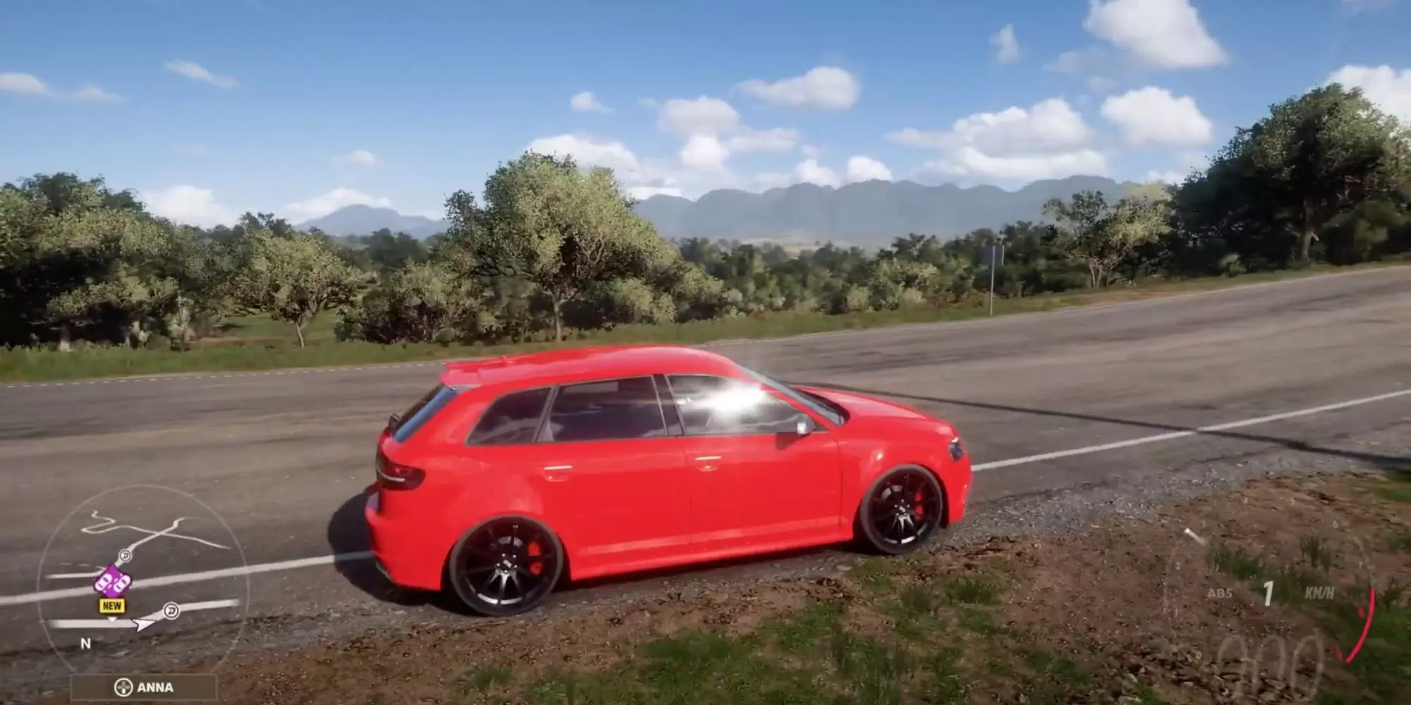 Forza Horizon 5 - Mobil anggaran - Audi RS 3 Sportback - Pamuter nyopir liwat Festival Horizon ing dina sing padhang