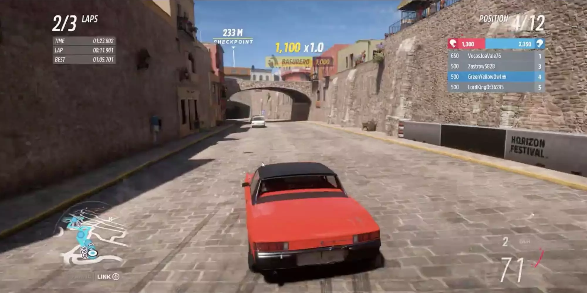 Forza Horizon 5 - Porsche 914/6 - Player drifting ing lurung-lurung ing Meksiko