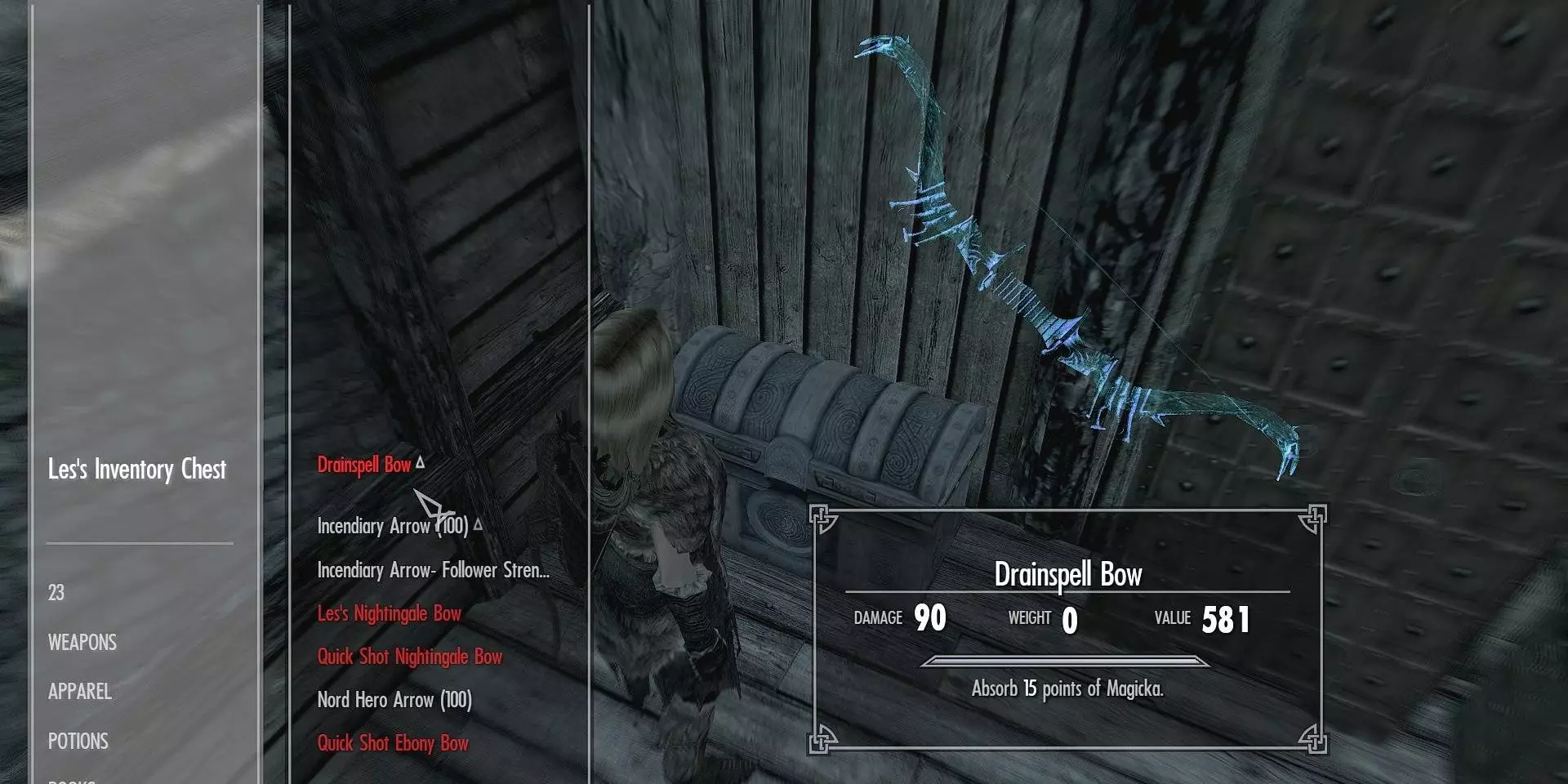 Skyrim Drainspel Bow