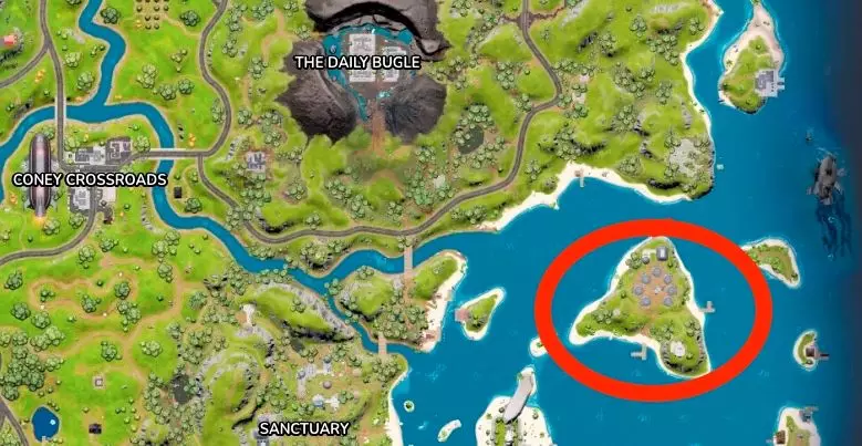 landmark landmark fortnite, poglavlje 3, sezona 2 karta