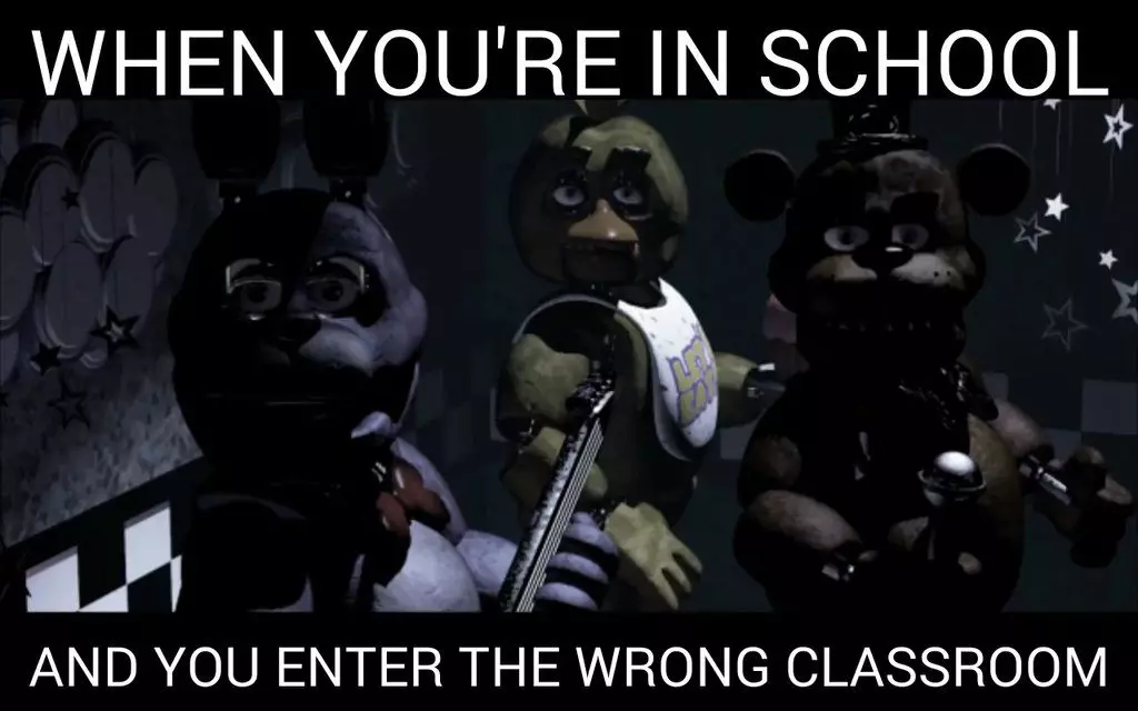 bosiung ba bohlano ka phaposing ea borutelo ea meme ea Freddy