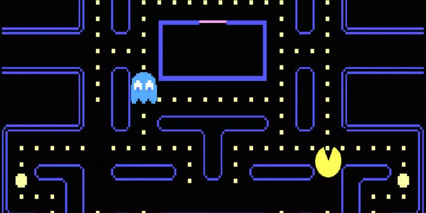 Қуат түйіршіктері бар Pac Man