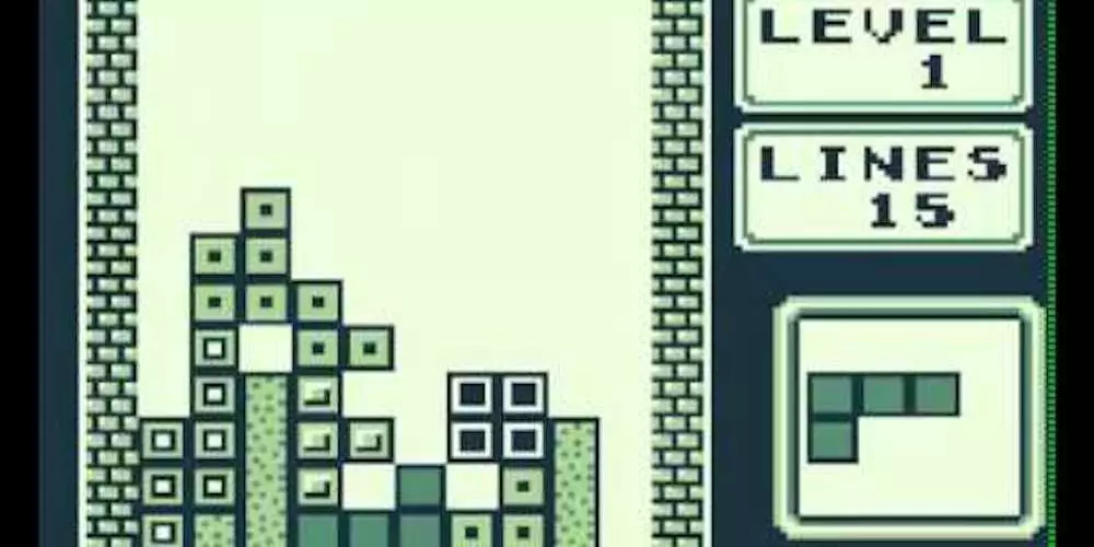 Ragazzo gioco di Tetris