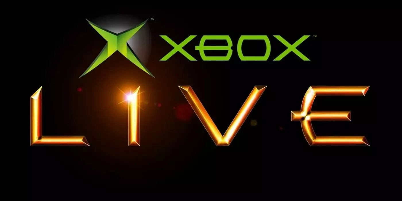 검정색 배경의 Xbox Live 로고 이미지