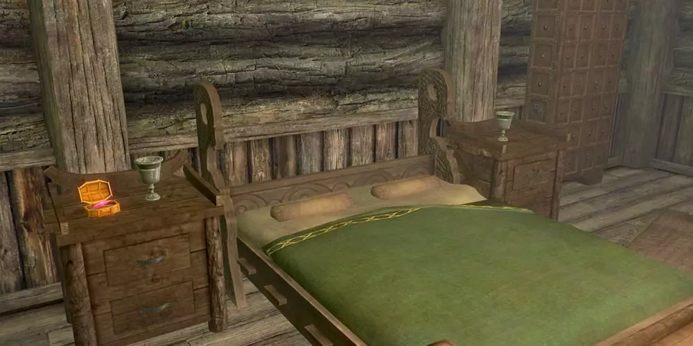 Lub pov haum txawv txawv hauv Black Briar Lodge hauv Skyrim